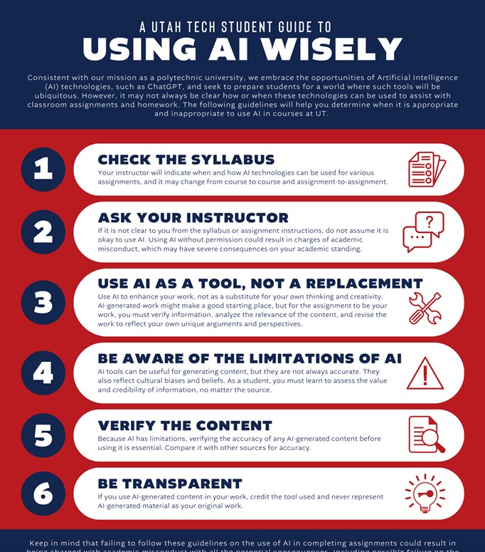 Student Guide to using AI Wisely - Utah Tech | openNCCC